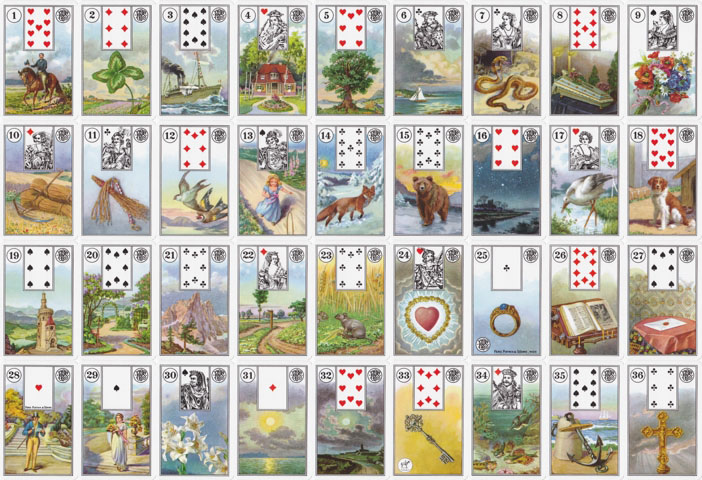Las cartas del Tarot de Lenormand, su historia y origen - Tarot Milenario Gratis
